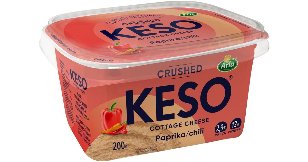 Arla Keso Crushed raejuusto paprika & chili 200 g | S-kaupat ruoan ...