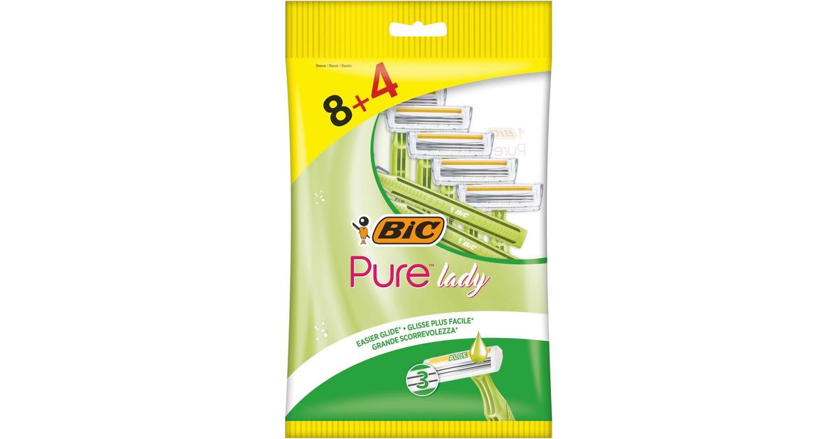 BIC varsiterä Pure 3 Lady 8+4-pack | S-kaupat ruoan verkkokauppa