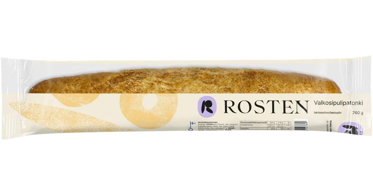 Leipomo Rosten valkosipulipatonki 260 g | S-kaupat ruoan verkkokauppa