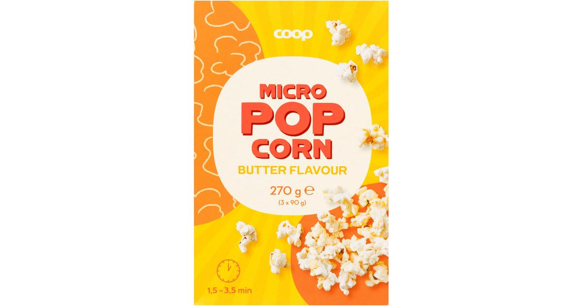 Coop Micro Popcorn võiga 3-pakk | Prisma | alati odavad hinnad, telli ...