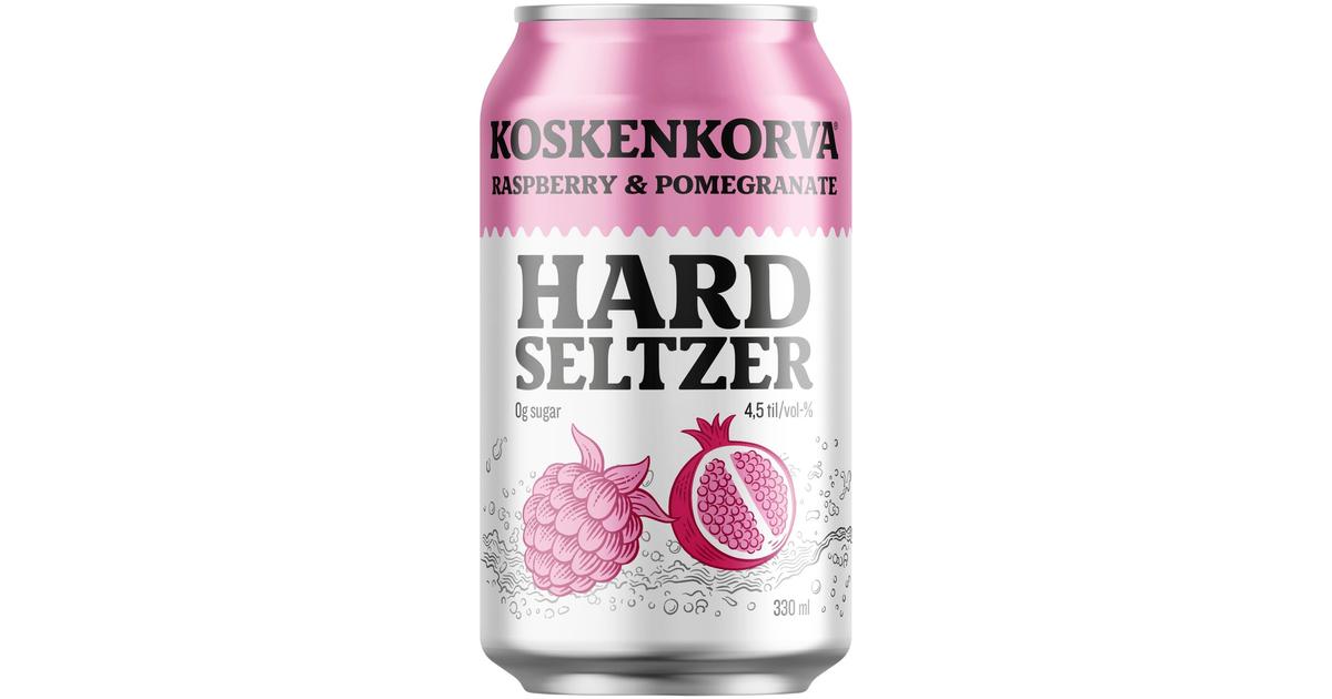 Koskenkorva Hard Seltzer Raspberry-Pomegranate 4,5 33cl CAN | S-kaupat ...
