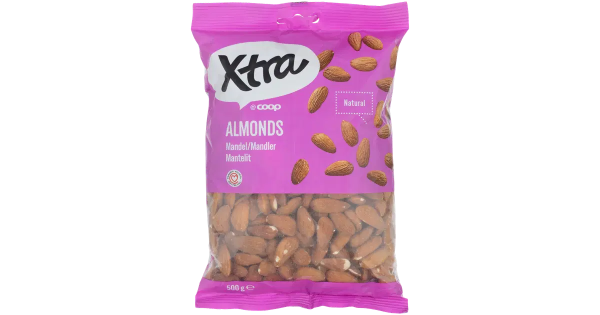 Xtra mandlid, naturaalsed 500g | Prisma | alati odavad hinnad, telli ...