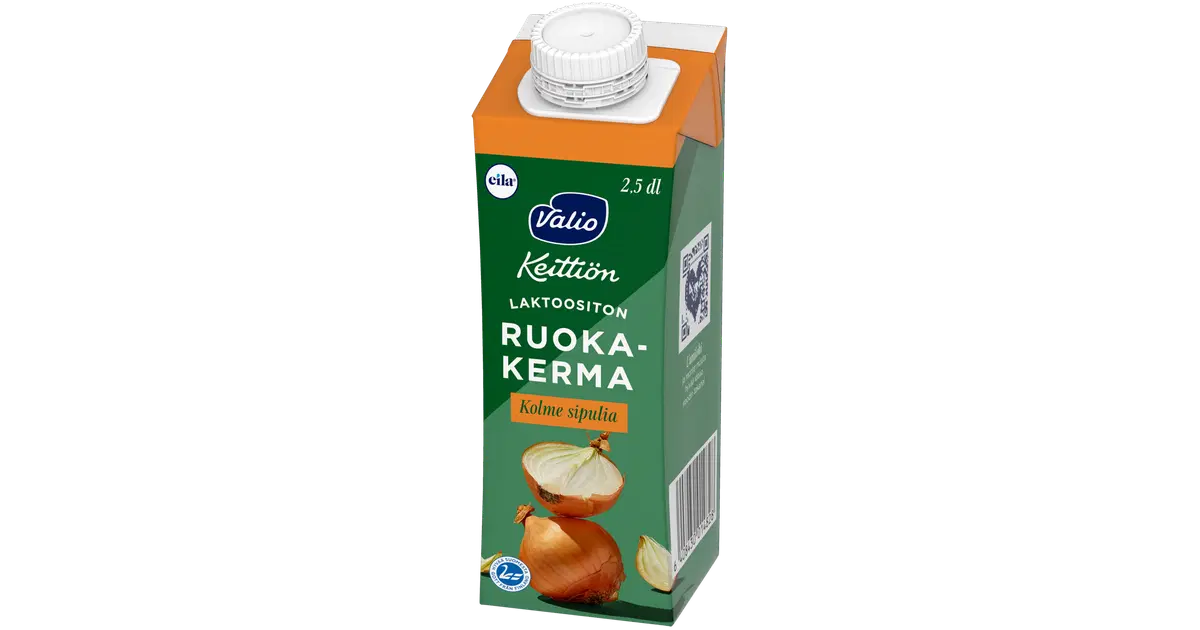 Valio Keittiön ruokakerma kolme sipulia UHT laktoositon 2,5 dl | S ...