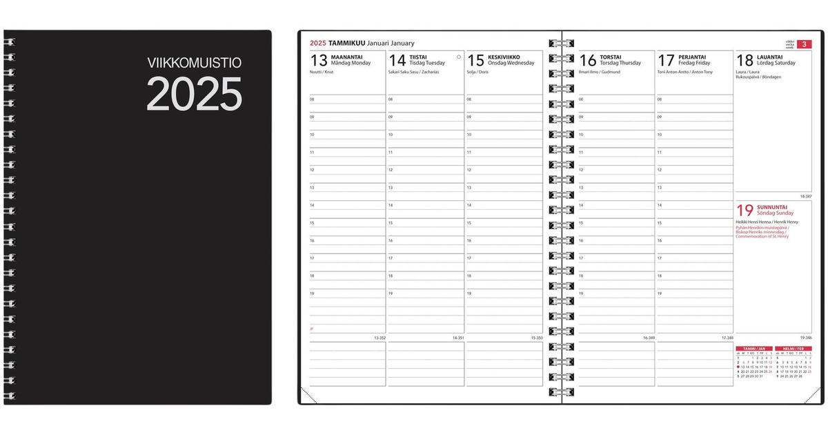 CC Kalenterit Pöytäkalenteri Viikkomuistio-vuosipaketti 2025 | S-kaupat ...