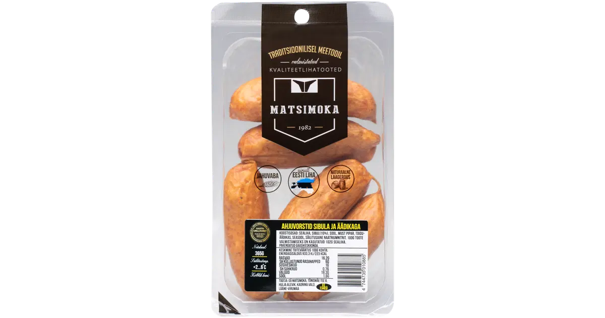 Matsimoka Ahjuvorst Sibula Ja Äädikaga, 365G | Prisma | alati odavad ...