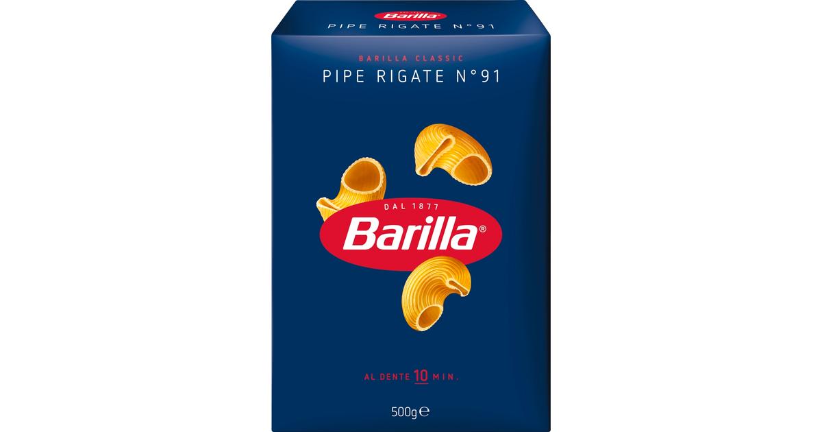 Barilla Pipe Rigate n. 91 durumvehnästä valmistettu pasta 500g | S ...