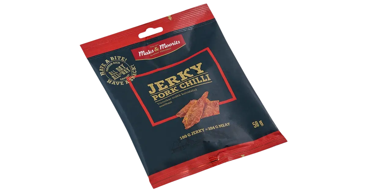 Maks & Moorits Jerky Pork Chilli 50G | Prisma | alati odavad hinnad ...