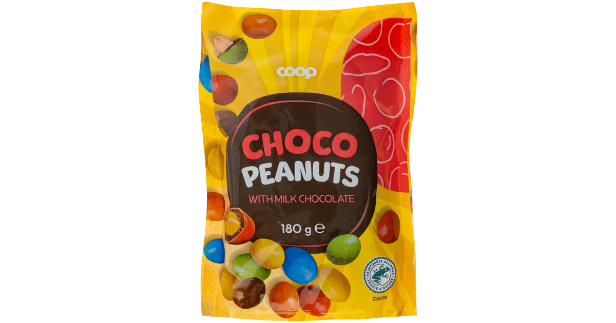 Coop Choco Peanuts maitosuklaarae 180 g | S-kaupat ruoan verkkokauppa