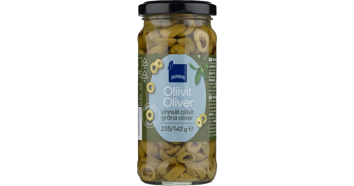Rainbow rohelised oliivid viiludena 235/142 g | Prisma | alati odavad ...