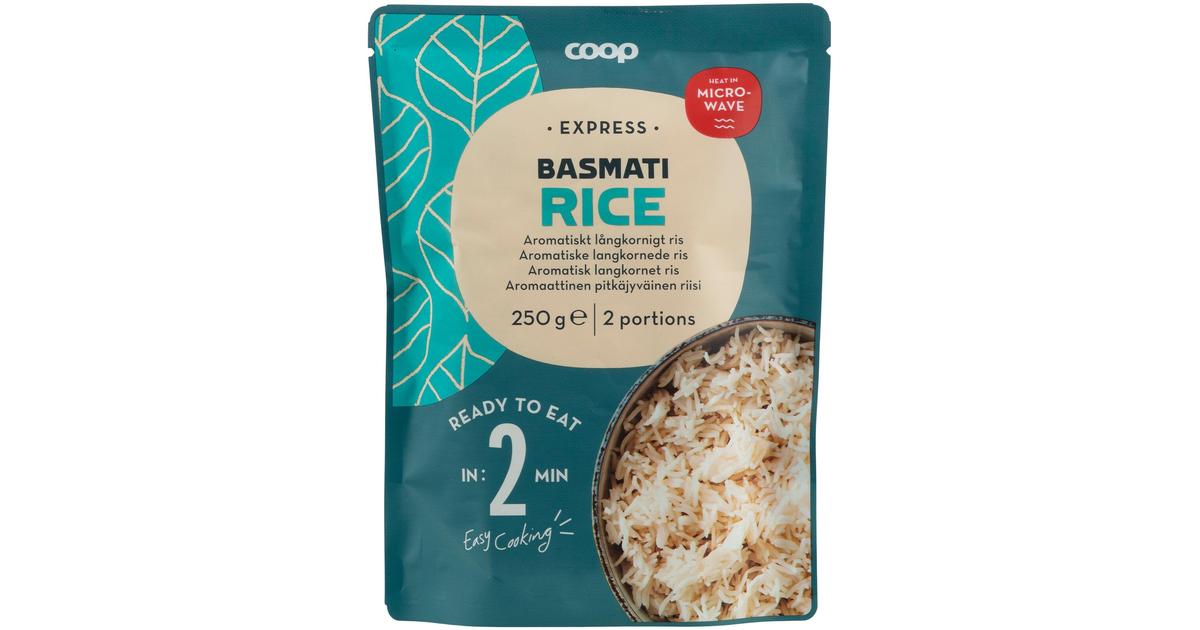 Coop valmisriisi basmati 250 g | S-kaupat ruoan verkkokauppa