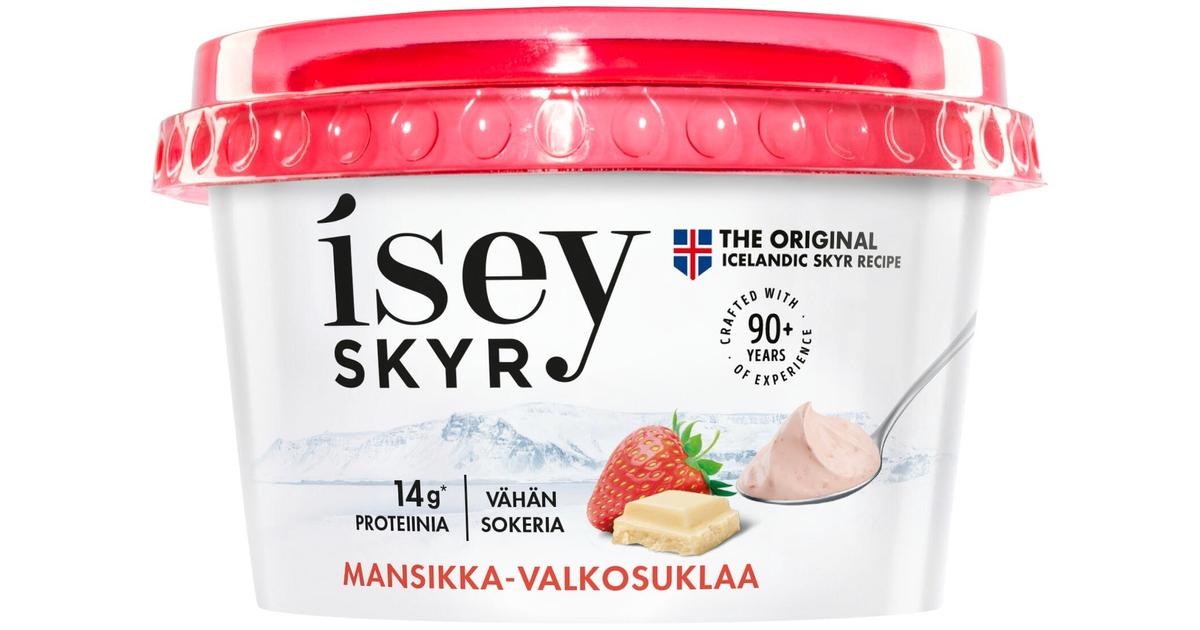 Isey skyr maasikate ja valge šokolaadiga paks hapupiimatoode 170 g ...