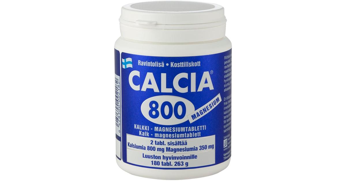 Calcia 800 Magnesium kalkki-magnesiumtabletti 180 tabl | S-kaupat ruoan ...