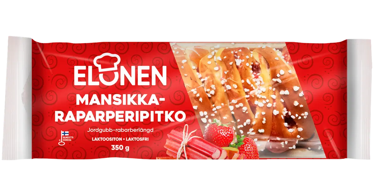 Elonen Mansikka-raparperipitko 350g | S-kaupat ruoan verkkokauppa