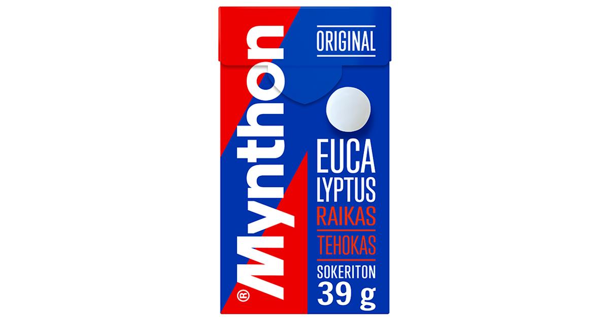 Mynthon Original Eucalyptus sokeriton kurkkupastilli 39g | S-kaupat ...