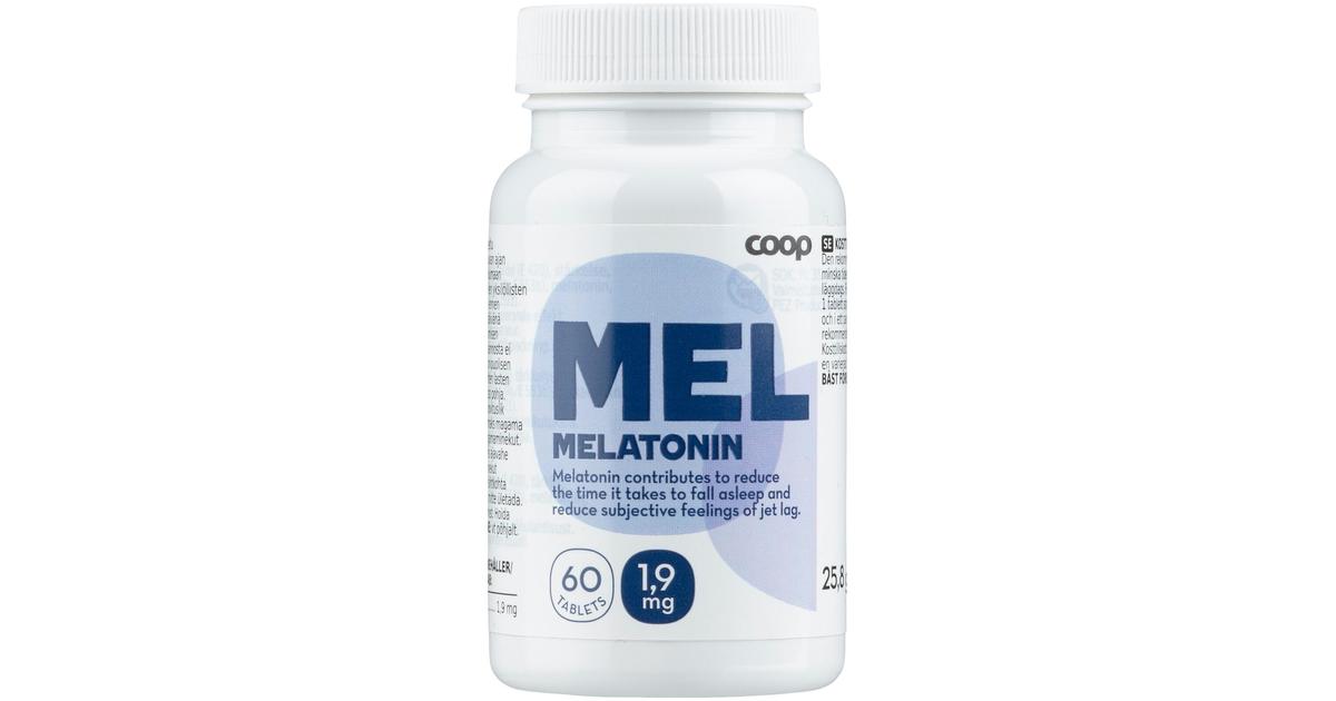 Coop Melatoniini 1,9mg 60 tablettia | S-kaupat ruoan verkkokauppa
