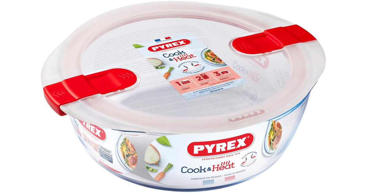 Pyrex Cook & Heat vuoka 1,1l kannella 18cm | S-kaupat ruoan verkkokauppa