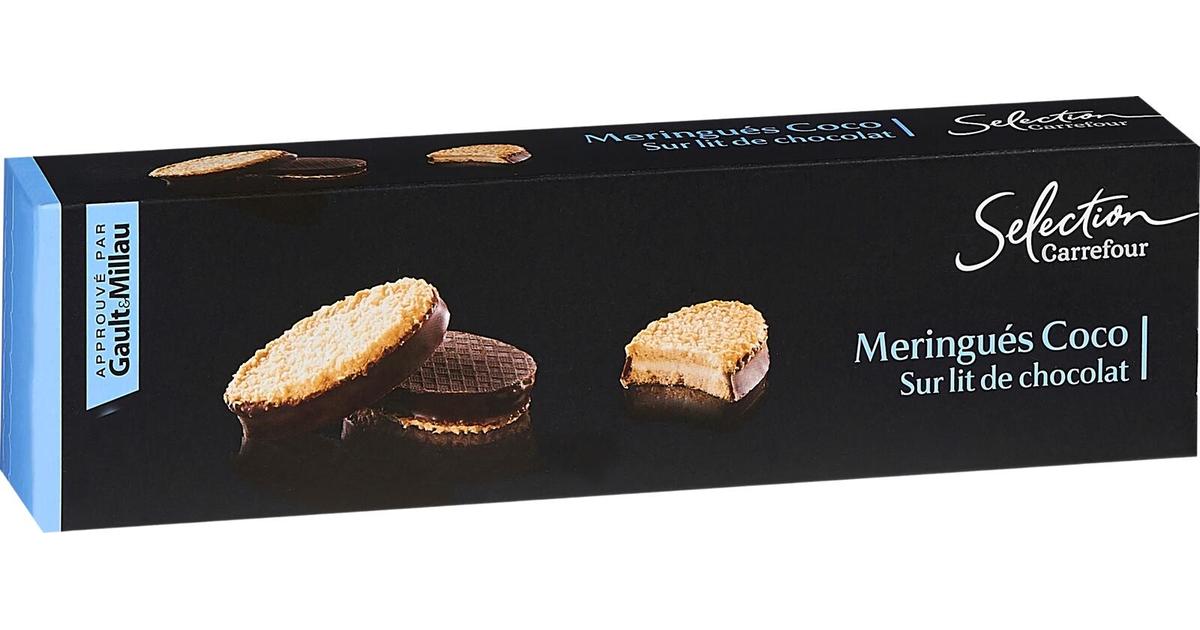 Carrefour Selection Meringues Coco Sur lit de chocolat suklaa-kookos ...