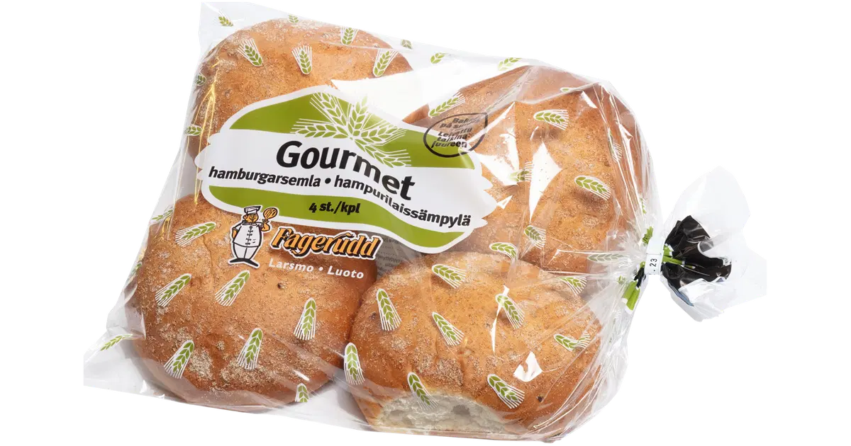 Bageri Fagerudd Leipomo Gourmet hampurilaissämpylä 390 g | S-kaupat ...