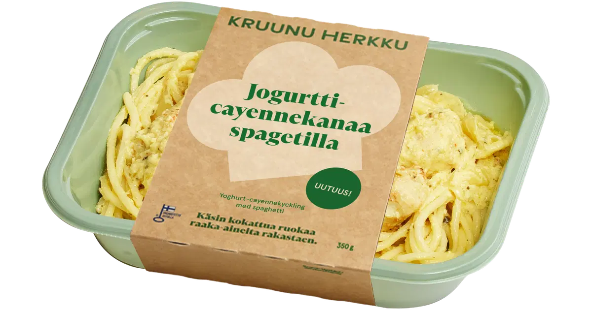 Kruunu Herkku jogurtti-cayennekanaa spagetilla 350g | S-kaupat ruoan ...