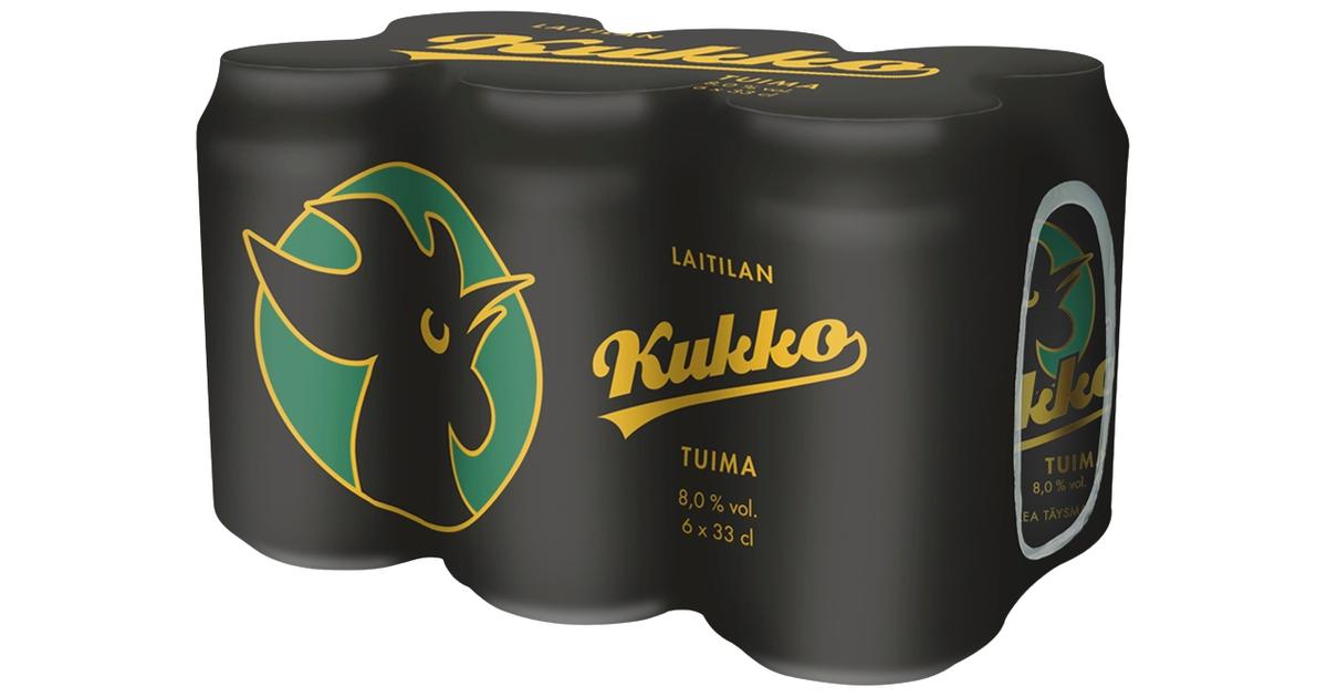 6 x Laitilan Kukko Tuima 8,0 til-% 0,33L olut | S-kaupat ruoan verkkokauppa