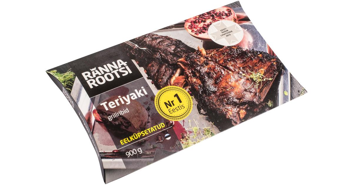 Rannarootsi Teriyaki Grillribi, Eelküpsetatud 900 G | Prisma | alati ...