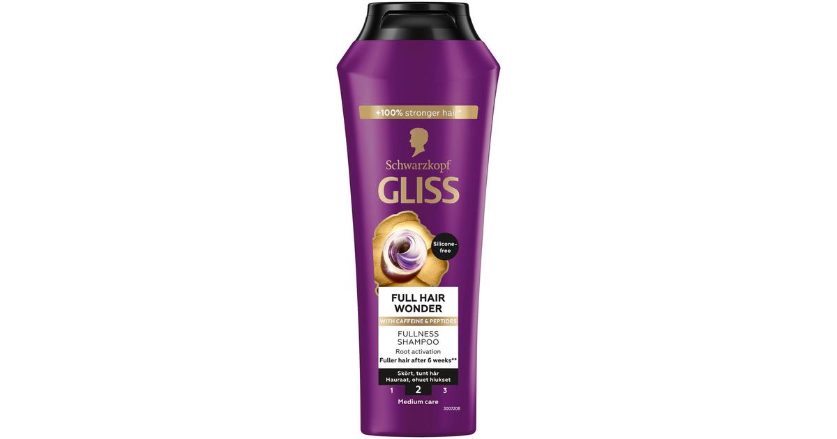 Schwarzkopf Gliss Full Hair Wonder Shampoo 250ml | S-kaupat ruoan ...