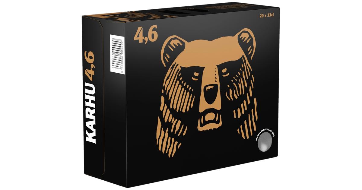 20-pack Karhu Lager olut 4,6 % tölkki 0,33 L | S-kaupat ruoan verkkokauppa