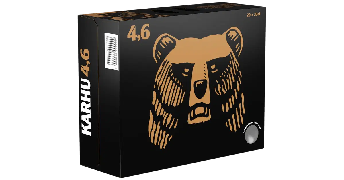 20-pack Karhu Lager olut 4,6 % tölkki 0,33 L | S-kaupat ruoan verkkokauppa