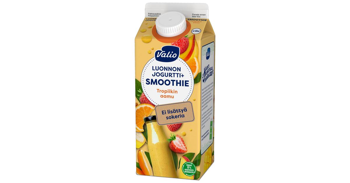 Valio Luonnonjogurtti+™ smoothie 0,75 l tropiikin aamu ei lisättyä ...