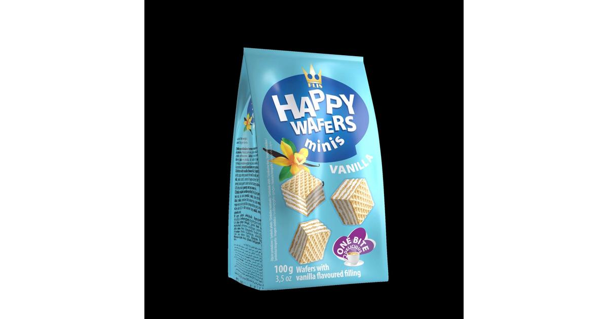 Happy wafers minis vanilja 100g | S-kaupat ruoan verkkokauppa