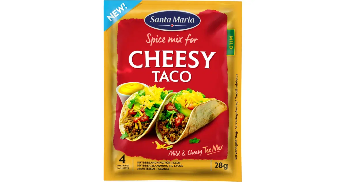 Santa Maria 28G Cheesy Taco Spice Mix | S-kaupat ruoan verkkokauppa