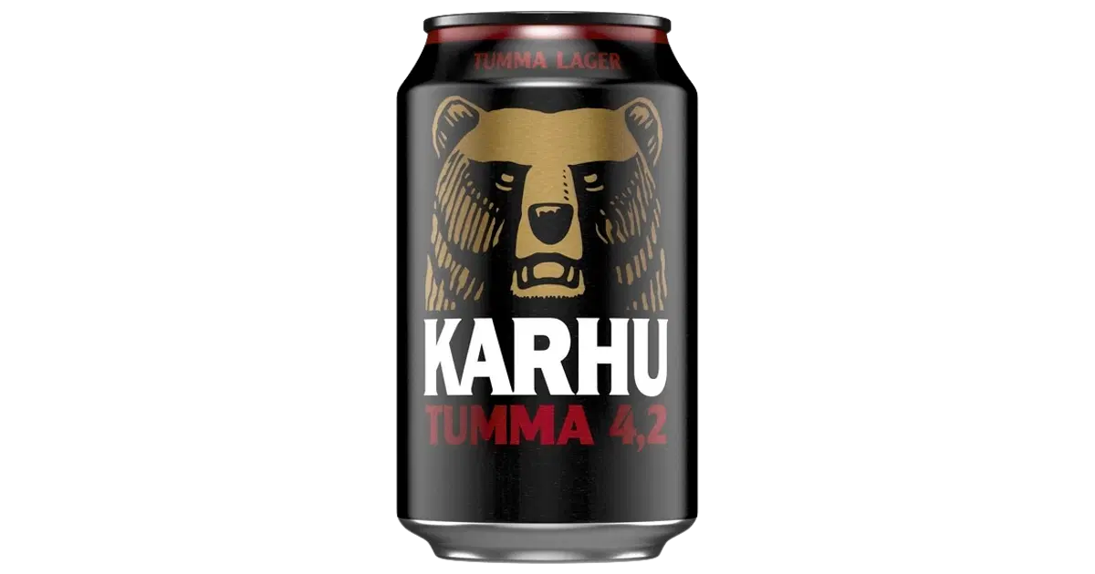 Karhu Tumma Lager olut 4,2 % tölkki 0,33 L | S-kaupat ruoan verkkokauppa