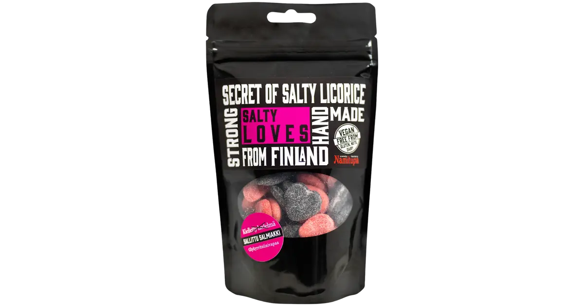 Namitupa Secret of Salty Licorice Salty Loves - Rakkaussalmiakki 100g ...