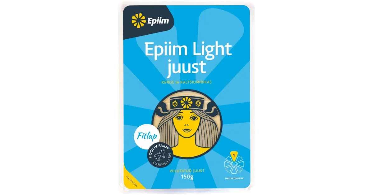 Epiim Light juust, viilutatud, 150 g | Prisma | alati odavad hinnad ...