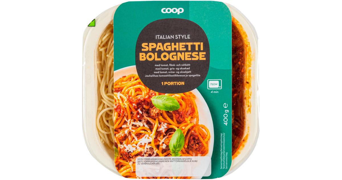 Coop Spaghetti Bolognese 400 g | S-kaupat ruoan verkkokauppa