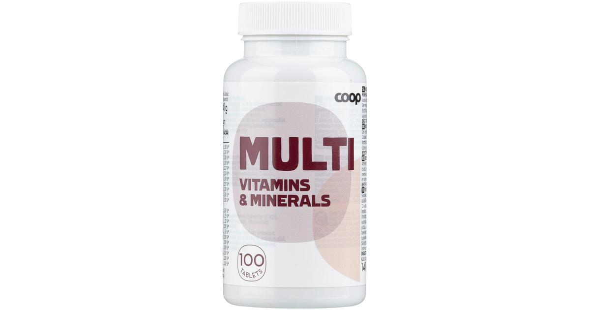 Coop Multivitamiin 100tk | Prisma | alati odavad hinnad, telli kaup ...