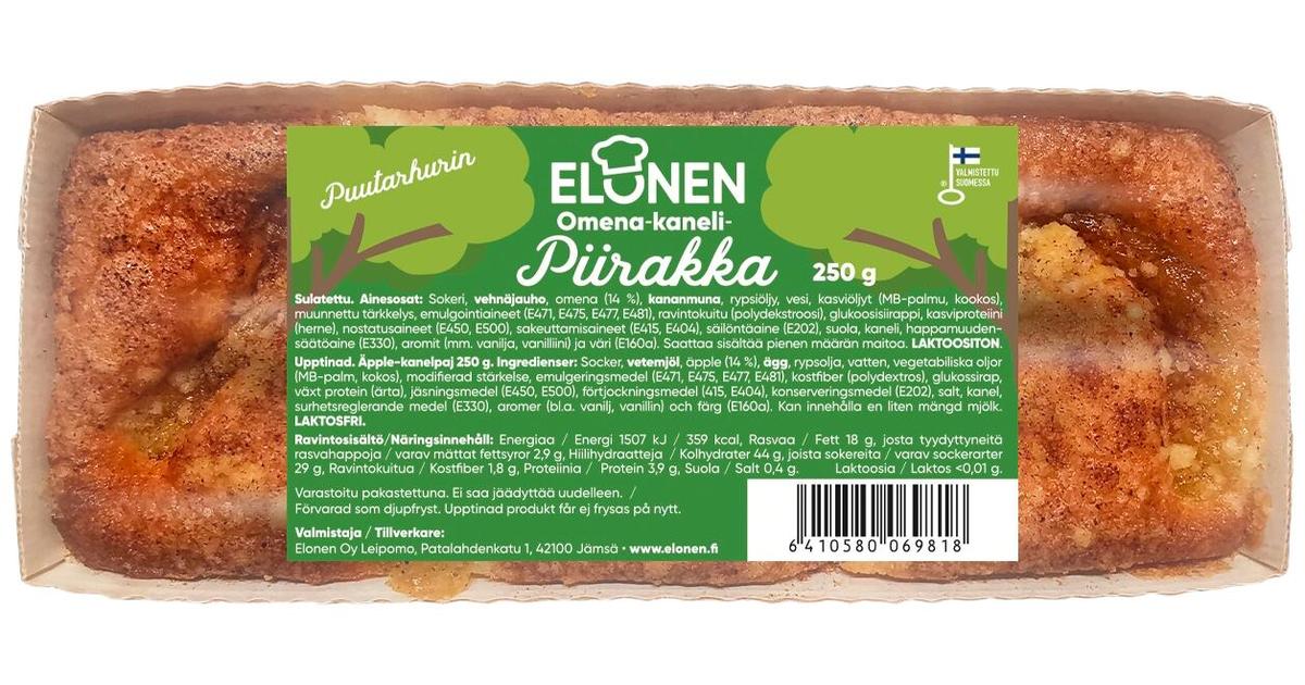 Elonen Omena-kanelipiirakka 250g | S-kaupat ruoan verkkokauppa