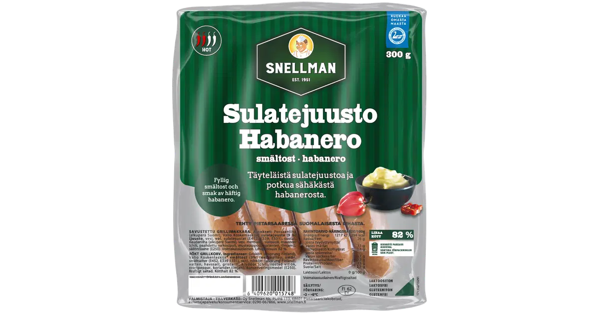 Snellman sulatejuusto-habanero grillimakk 300 g | S-kaupat ruoan ...