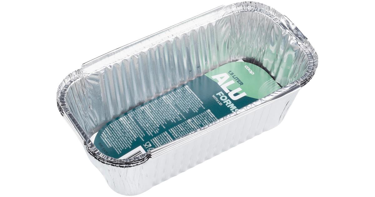 Coop kannellinen alumiinivuoka 1,5 l 4 kpl | S-kaupat ruoan verkkokauppa