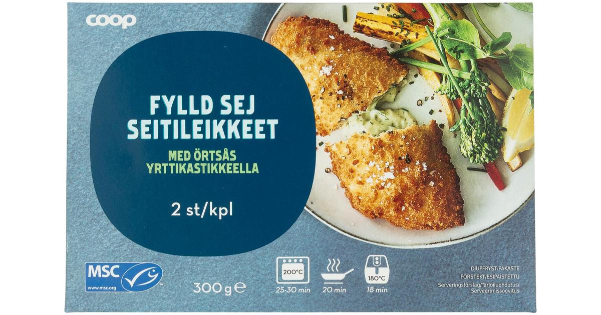 Coop seitileikkeet yrttikastikkeella MSC 300 g pakaste | S-kaupat ruoan verkkokauppa