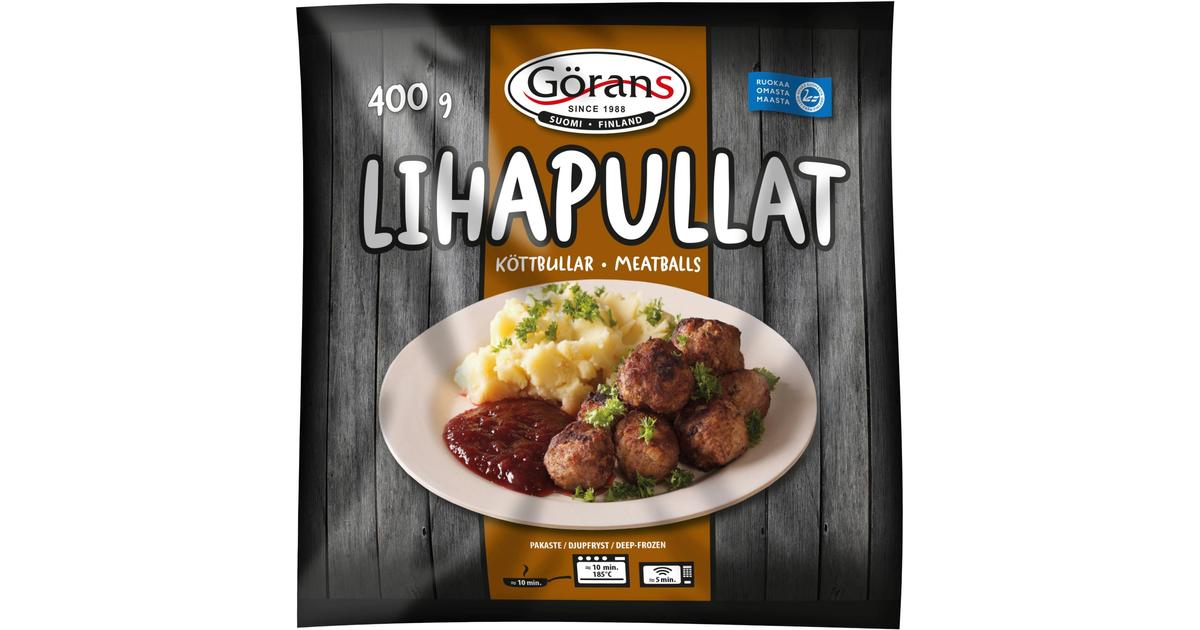 Görans lihapullat 400g kypsät ja irtopakastetut | S-kaupat ruoan ...