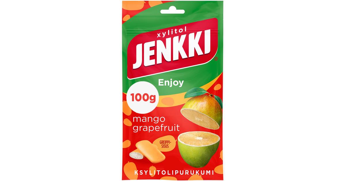 Jenkki Enjoy Mango-grapefruit ksylitolipurukumi 100g | S-kaupat ruoan ...