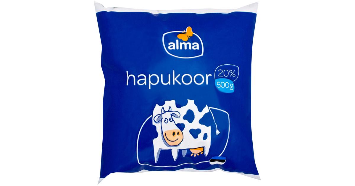 Alma Hapukoor 20%, 500 g | Prisma | alati odavad hinnad, telli kaup ...