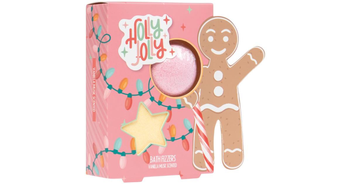 Treffina Holly Jolly bath fizzers pipariukko-kylpypommipakkaus 20g ja ...