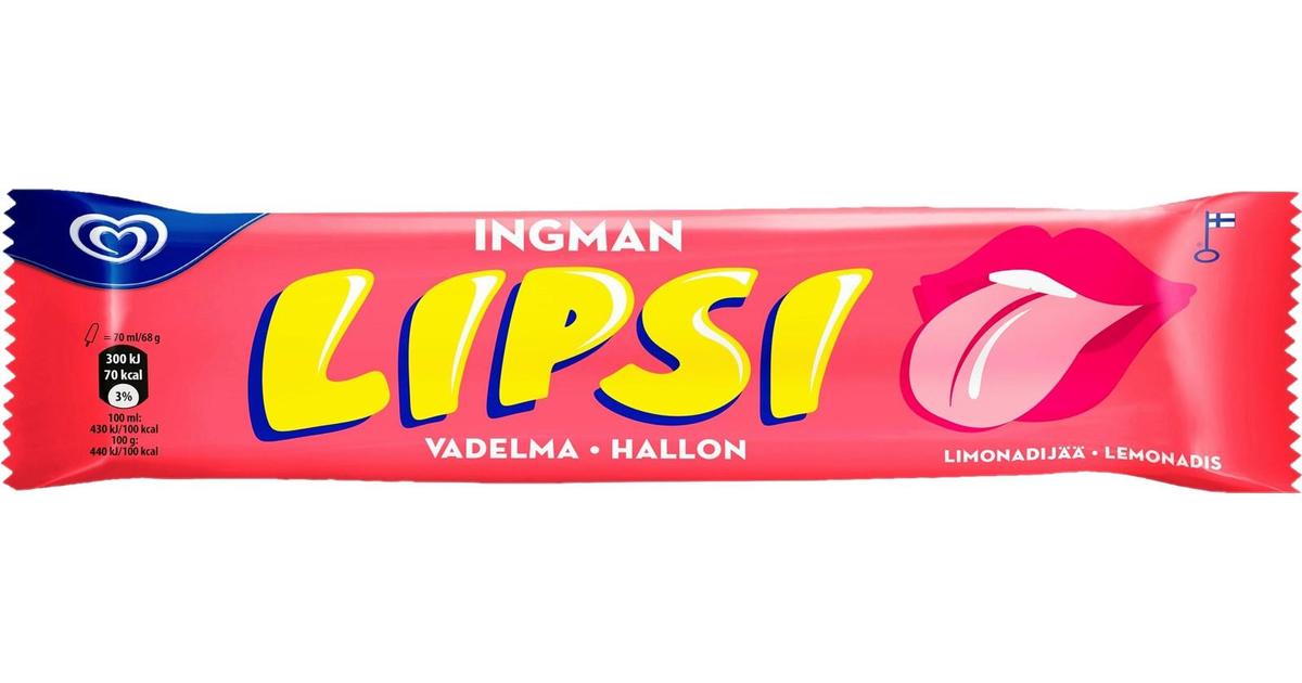Ingman Lipsi 70 ML/68g limujää Vadelma | S-kaupat ruoan verkkokauppa