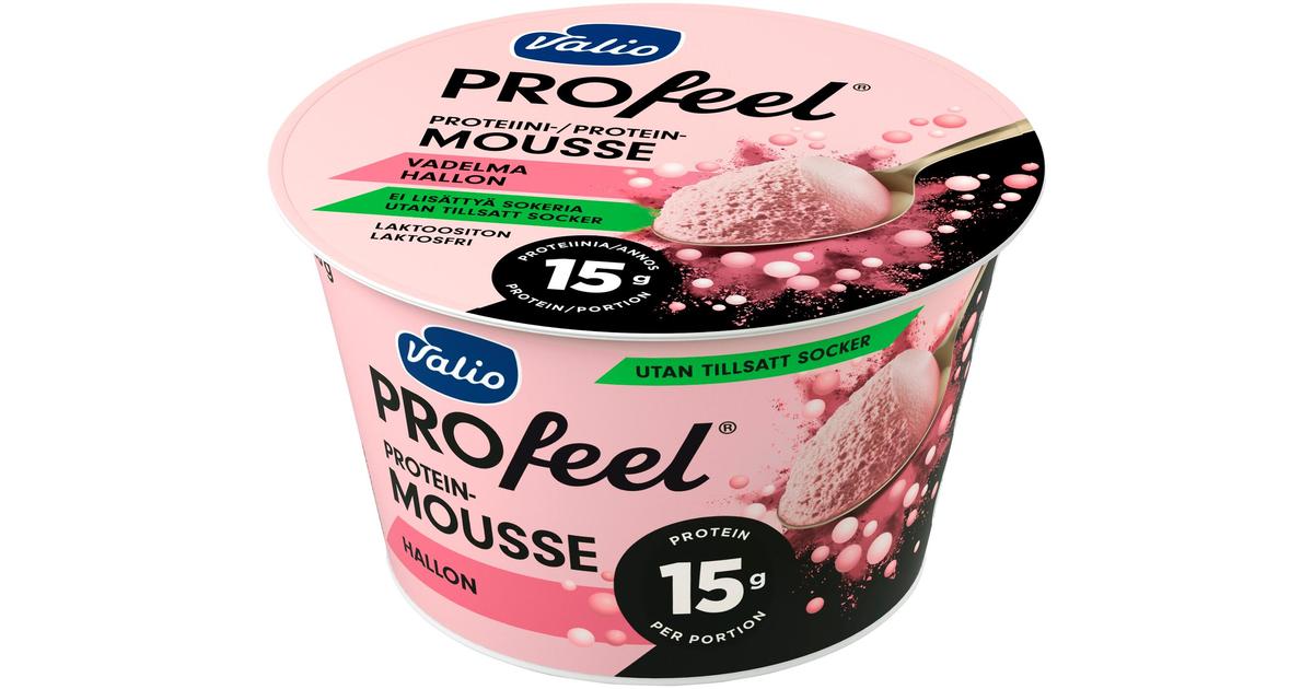 Valio PROfeel proteiini-mousse vaarika, laktoosivaba, 150 g | Prisma ...