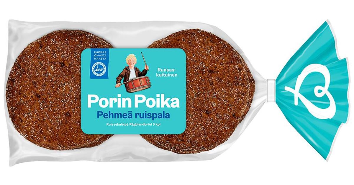 Porin Leipä Porin Poika Pehmeä ruispala 6kpl/420g | S-kaupat ruoan ...
