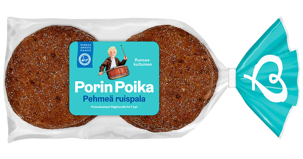 Porin Leipä Porin Poika Pehmeä ruispala 6kpl/420g | S-kaupat ruoan ...