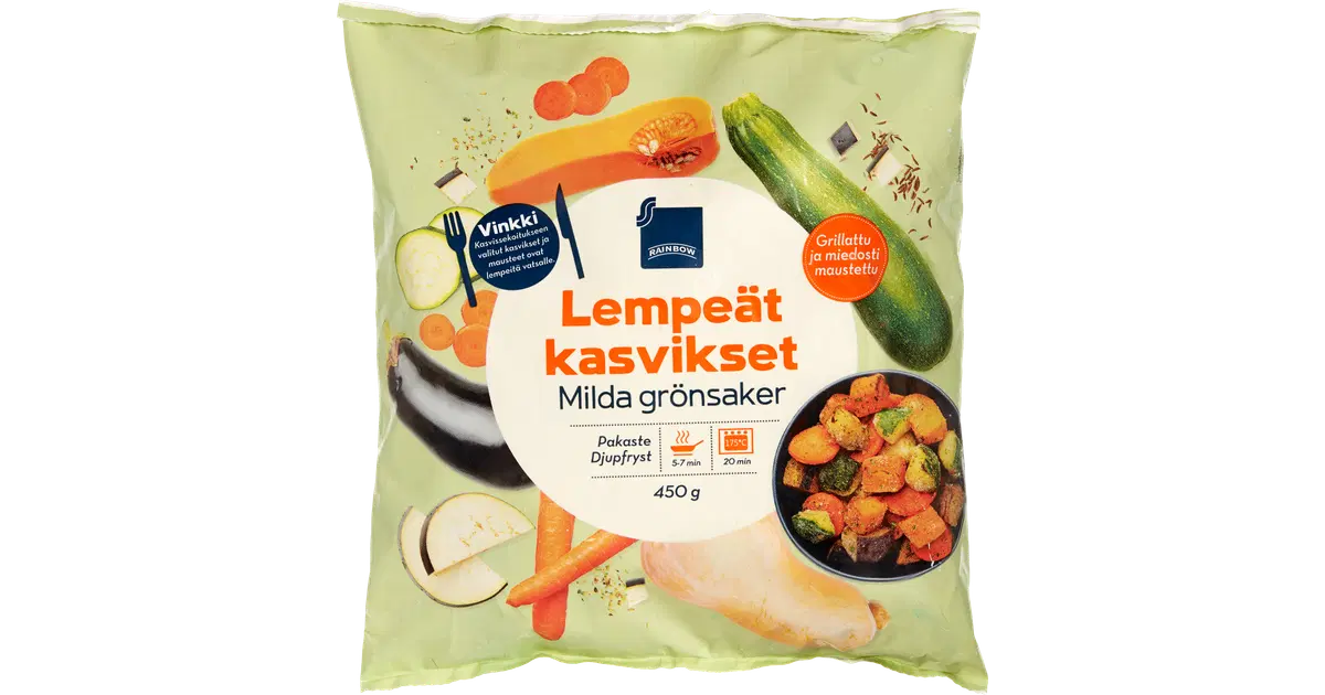 Rainbow 450g lempeät kasvikset pakaste | S-kaupat ruoan verkkokauppa