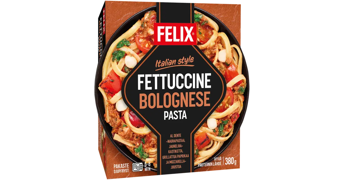 Felix Italian style fettuccine bolognese pasta pakasteateria 380g | S ...